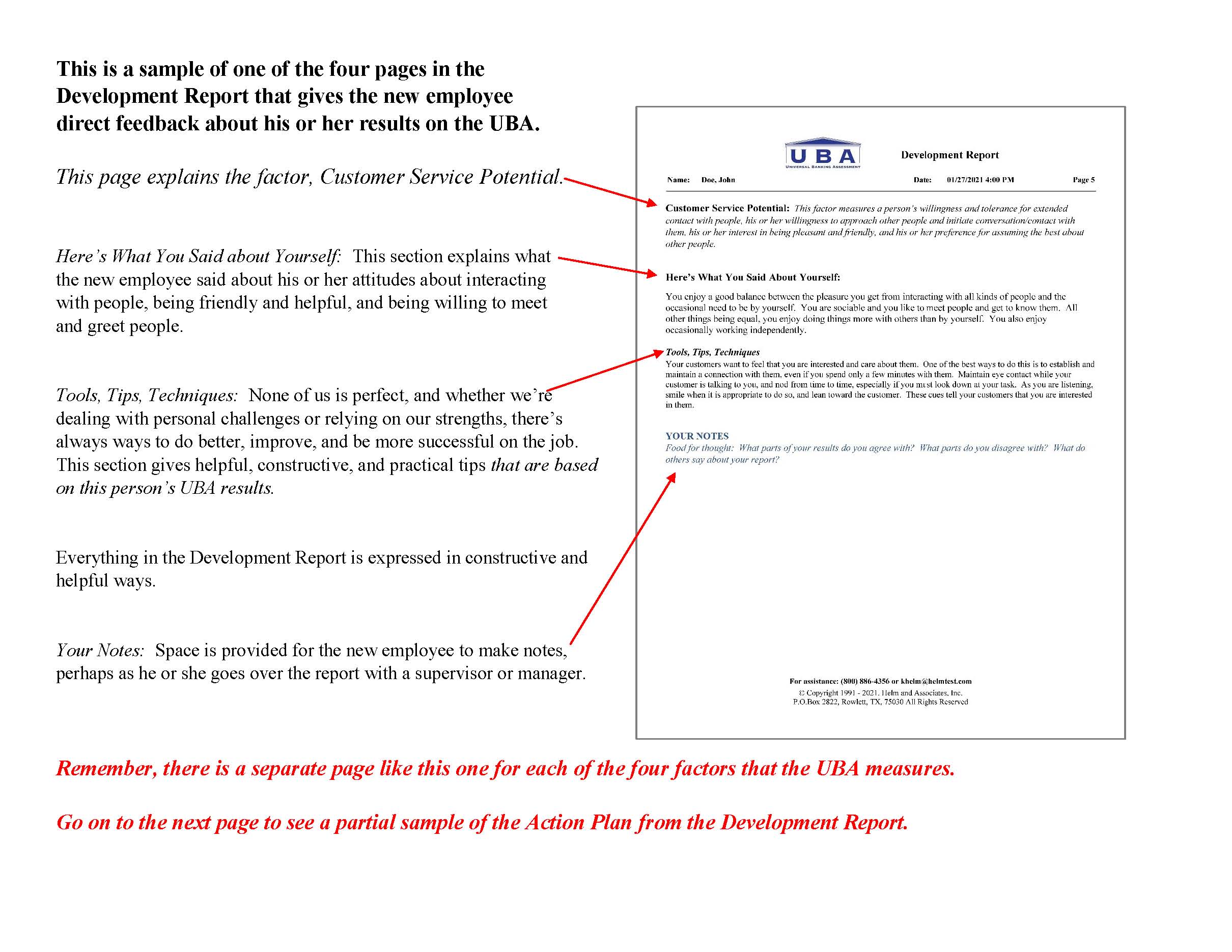 Universal Banking Assessment Sample Report Explained - Helm and ...