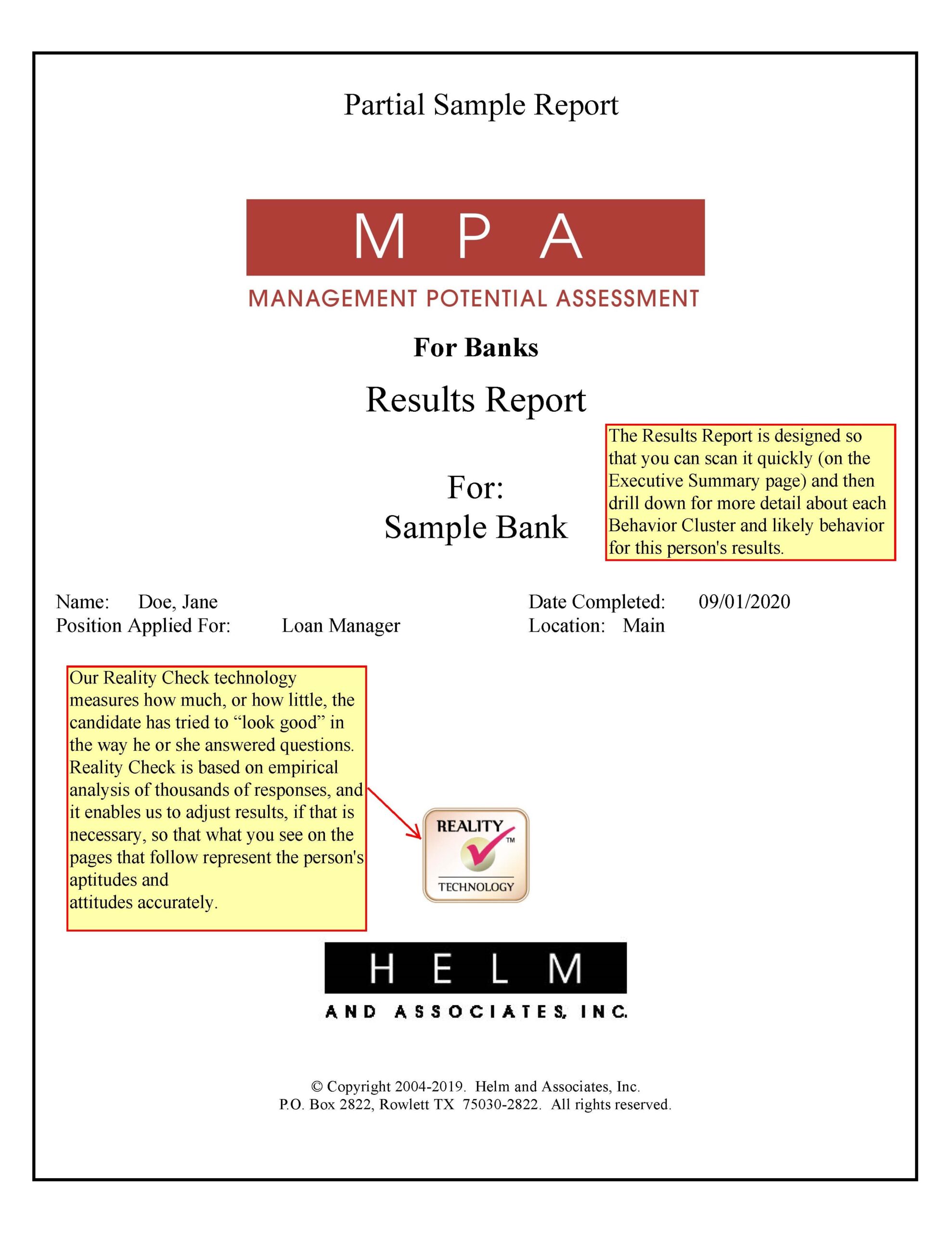 MPA-sample-results-report - Helm and Associates, Inc.